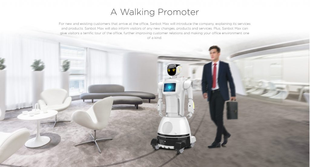 Sanbot Max - Your first robot co-worker. - Cyber Robotics